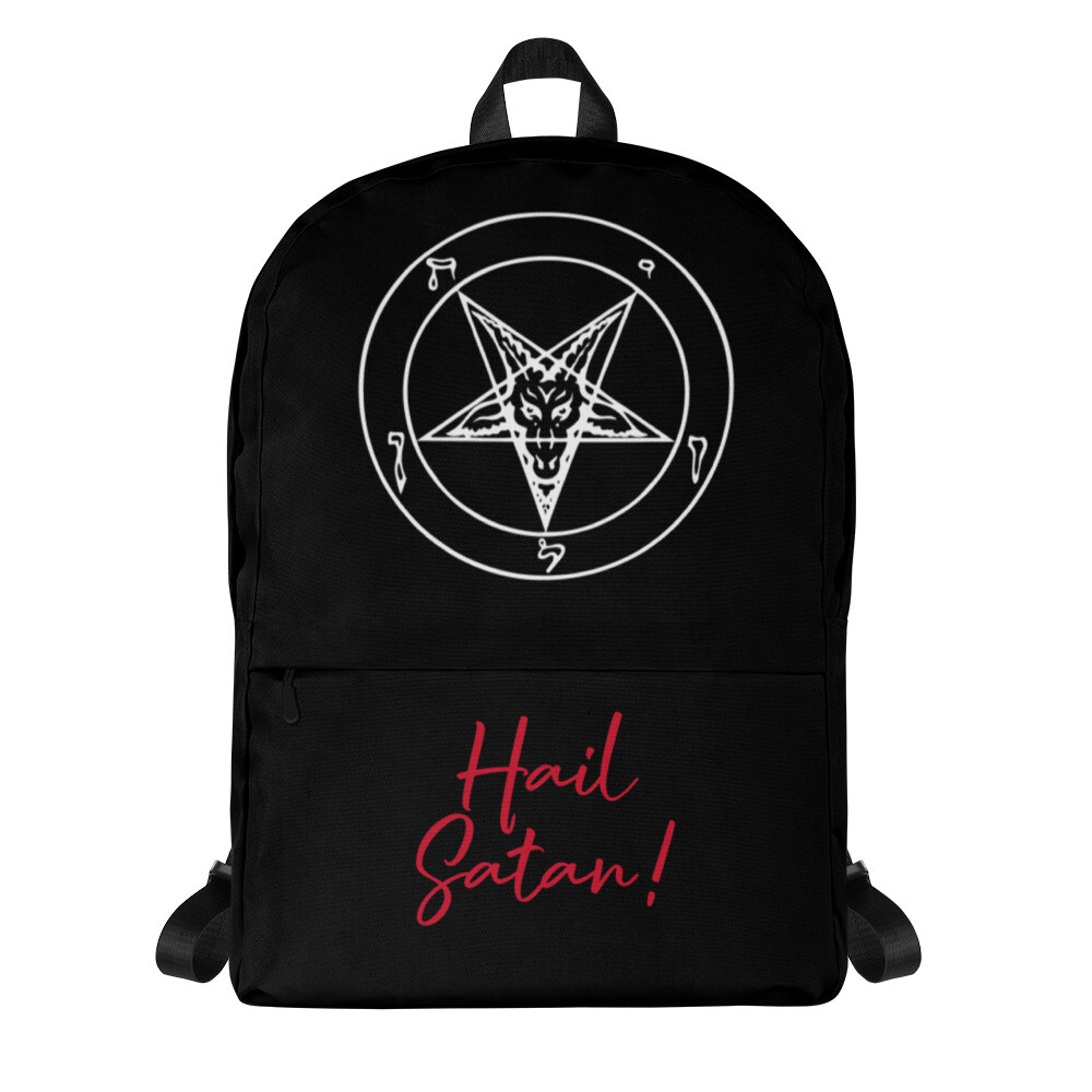 Hail Satan! Sigil of Baphomet Backpack School Bag | eBay