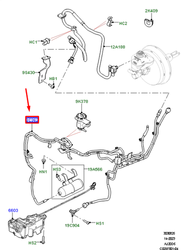 Tuyau de pompe à vide LAND ROVER RANGE ROVER IV L405 LR160489 NEUF ...