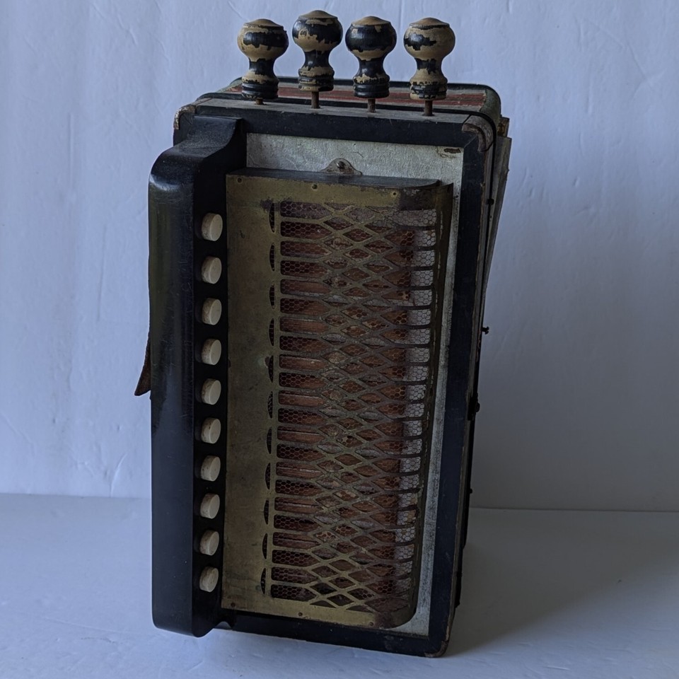 Antique M Hohner Button Accordion | eBay