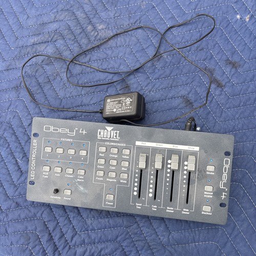 Chauvet Obey 4 Compact DMX-512 LED Wash Light Controller TESTED WORKING ...