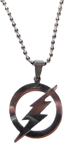 DC Comics THE FLASH Logo Stainless Steel Pendant NECKLACE w/ 22" Chain ...