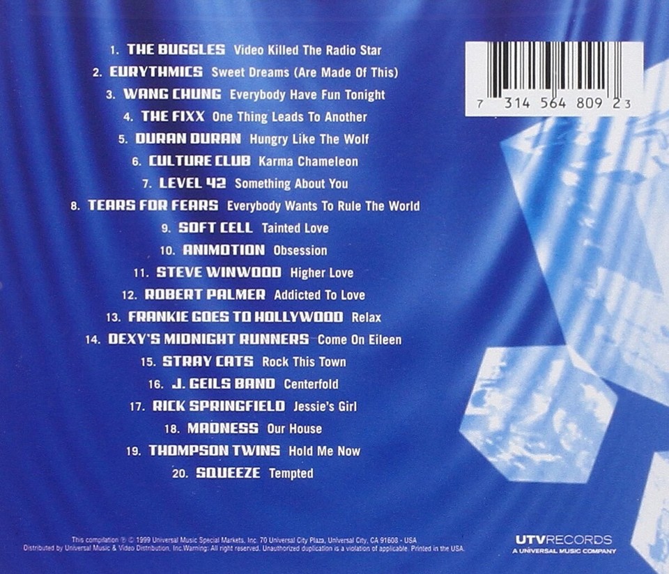 Pure 80's by Various (CD, 1999, UTV Records) *NEW* *FREE Shipping* | eBay