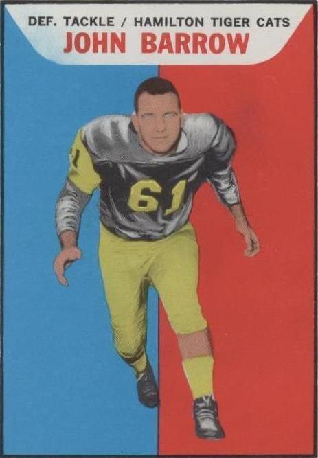 1965 Topps CFL - John Barrow #46 (RC) for sale online | eBay