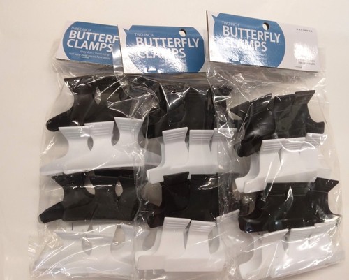 Lot of 3 Pks ~ MARIANNA 2 INCH Butterfly Clamps "Don't Fly Away" ~ 12 ...