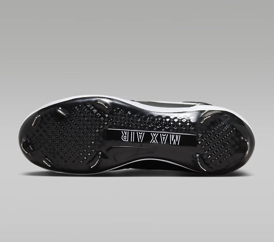 Nike Air Jordan 1 Metal Baseball Cleats Black White AV5355-011 Mens ...