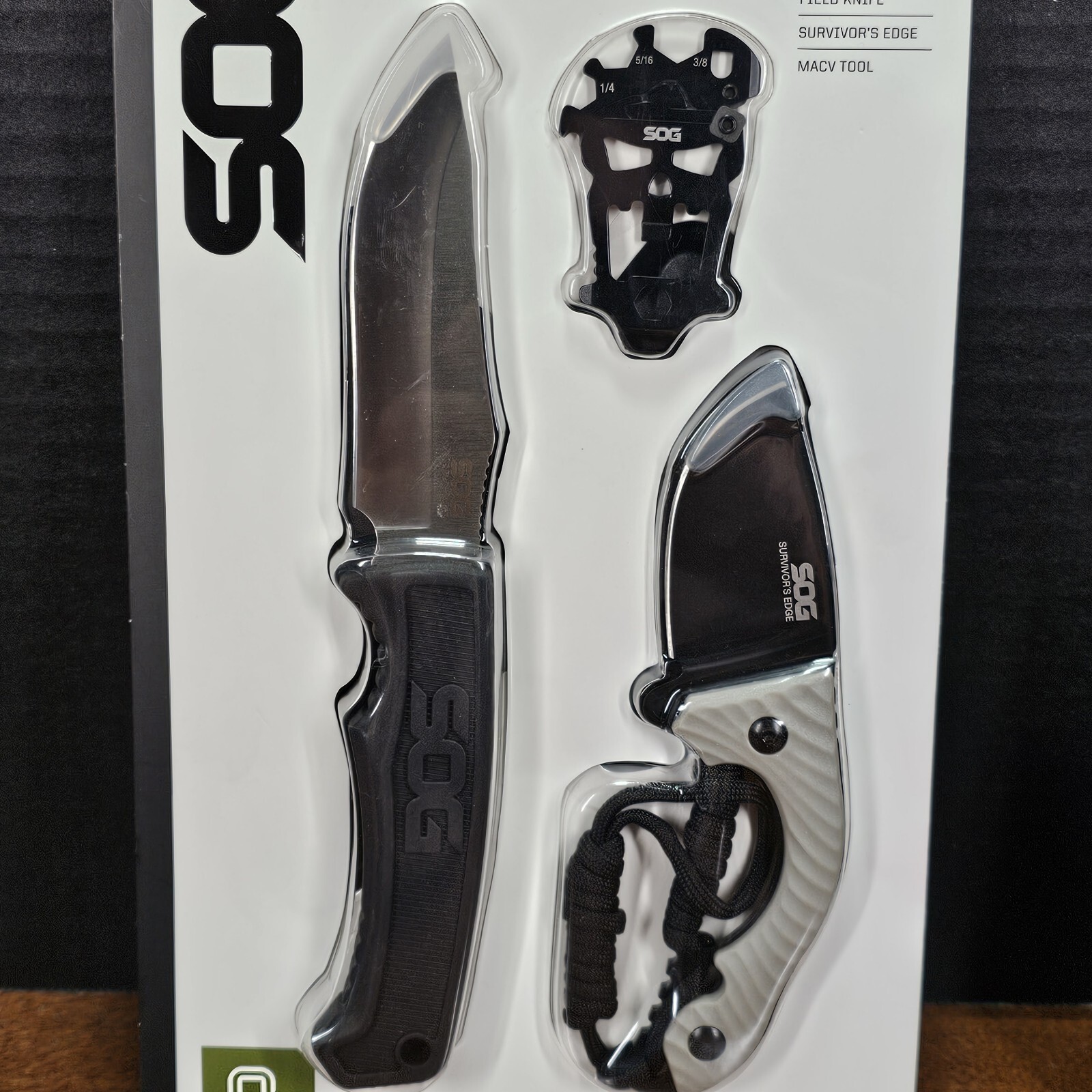 Sog Combo Kit Sog Field Knife Sog Survivors Edge MacV Tool - NEW | eBay