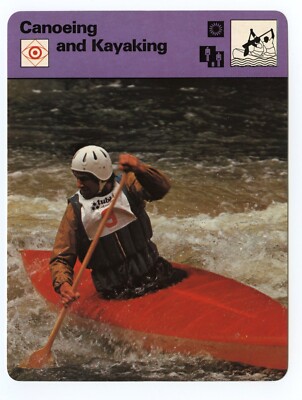 Canoeing and Kayaking - Boating Sportscasters Card | eBay