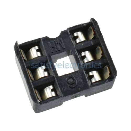 20PCS 6Pin IC Socket Adaptor PCB Solder Type DIP Socket 6p 6 pin 6-pin ...