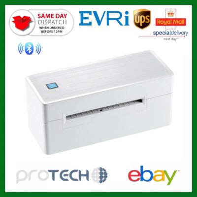 Thermal Label Printer 6x4 Bluetooth Shipping Printer Royal Mail UPS DPD ...