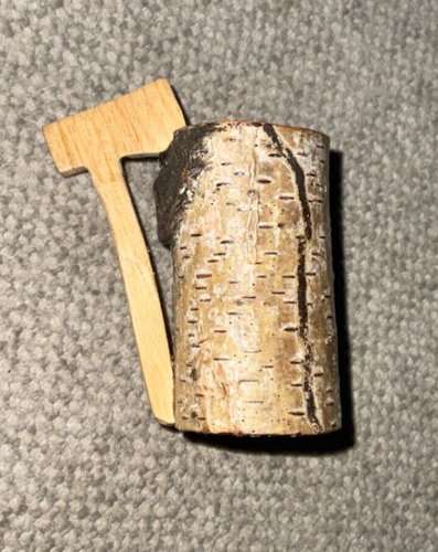 Boy Scout Slide Axe in Firewood Neckerchief Slide Vintage Rare 2 Inch ...