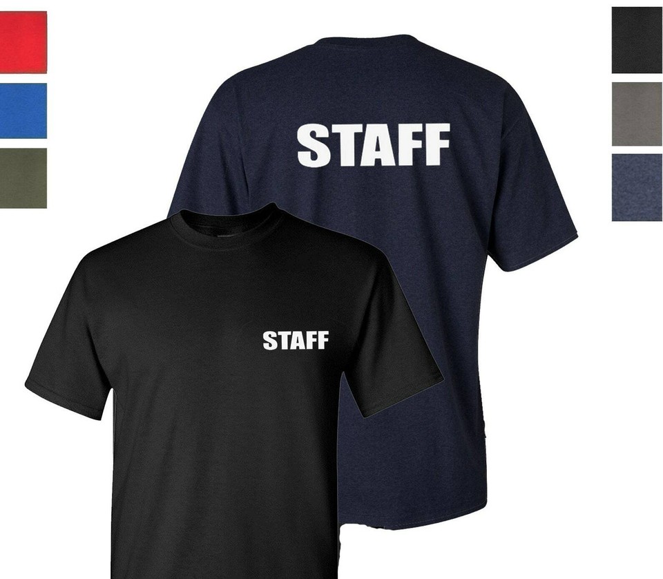 T-Shirt Event Staff Shirt Event Staff T Shirt Custom Print Personalized ...