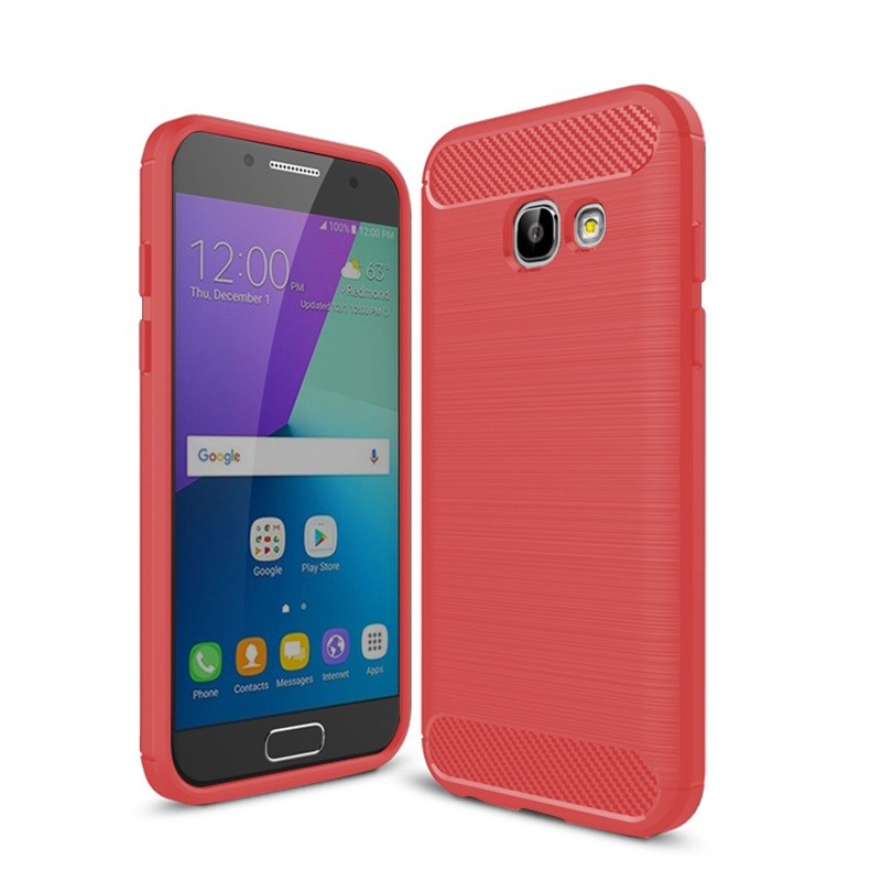 Carbon Fibre [Slim Fit] Flexible Shockproof Case Cover for Samsung ...