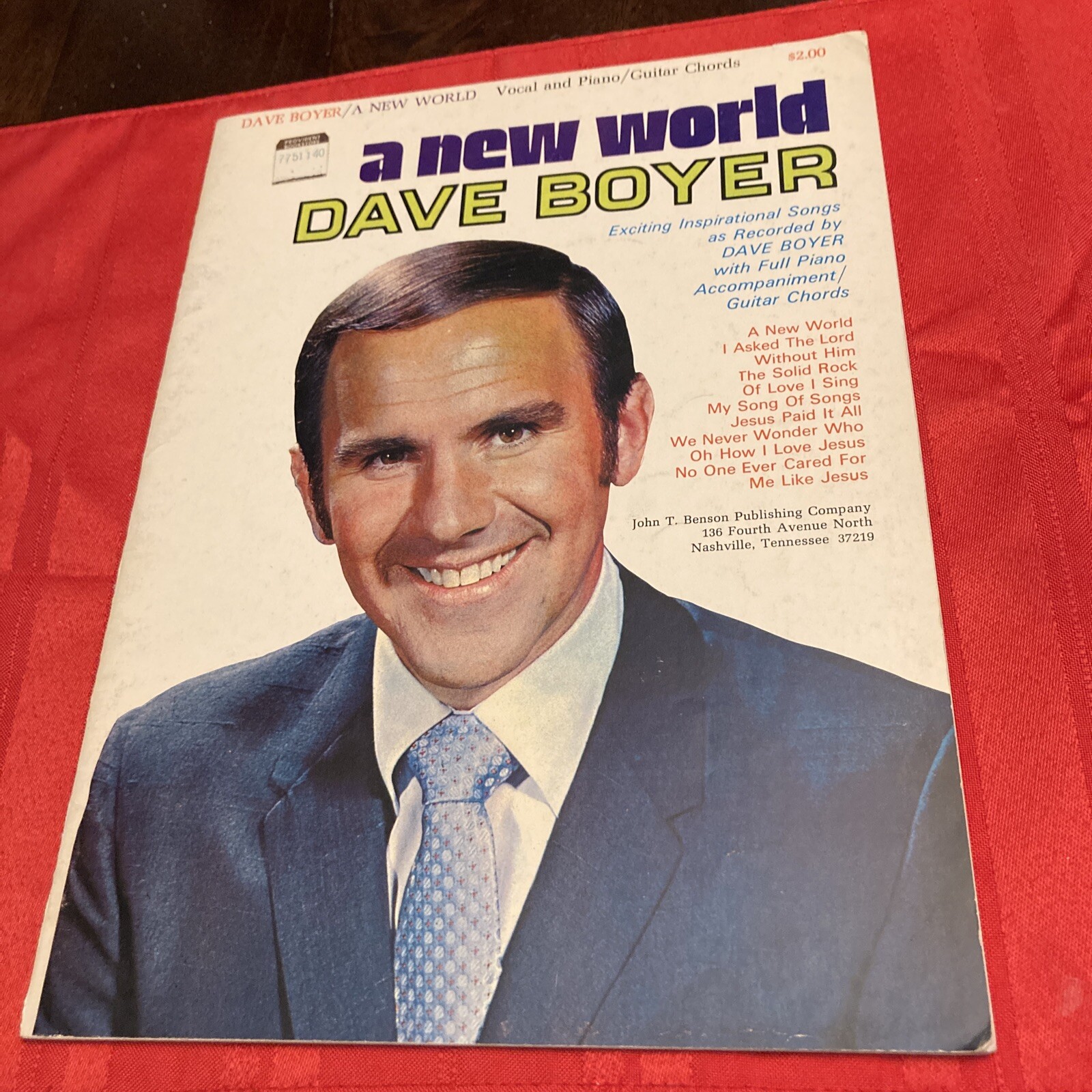 A New World (Vocal and Piano / Guitar Chords) 1969 by Dave Boyer Gospel ...