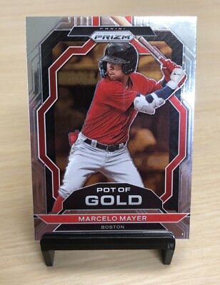2023 Marcelo Mayer RC Prizm Refractor SP Prospect Pot of Gold Red Sox ...