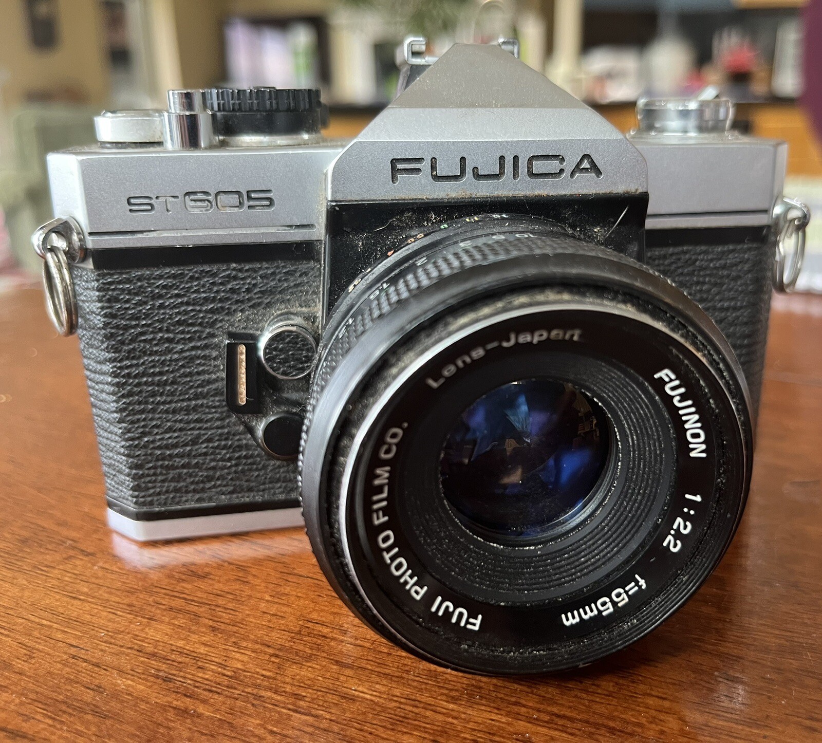 Dusty Fuji Fujica ST605 SLR Film Camera Body Fujinon f/2.2 55mm Lens | eBay