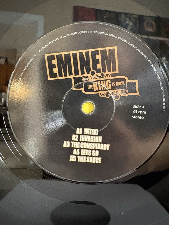 Eminem The King Is Back LP Vinyl Mixtape Compilation VG+/NM Shady ...