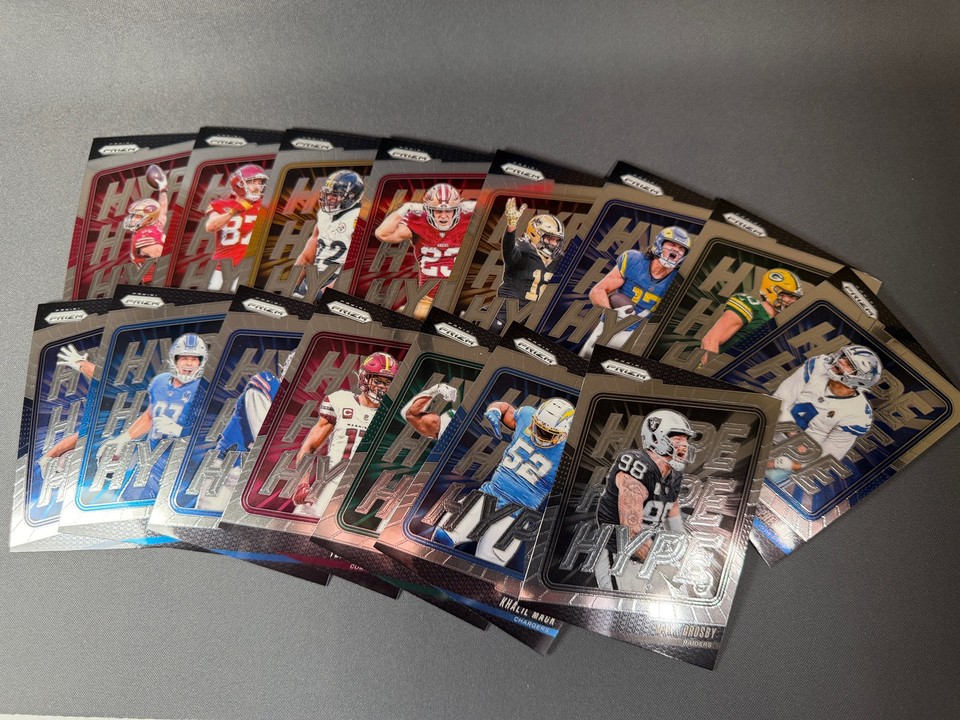 2024 PANINI PRIZM FOOTBALL Complete HYPE INSERT SET Base #1-15 | eBay