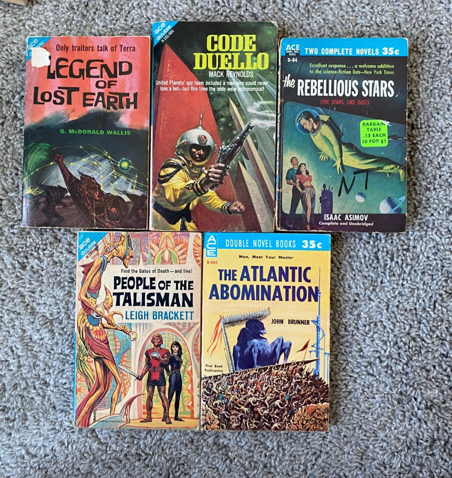 Ace science fiction book blowout lot #70 D (5 books) (10 novels double ...