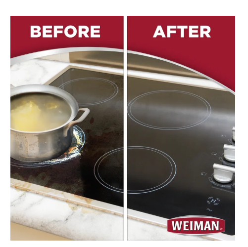 Weiman Glass Ceramic Stove Top Cooktop Surfaces Cleaner Scraper Clean ...