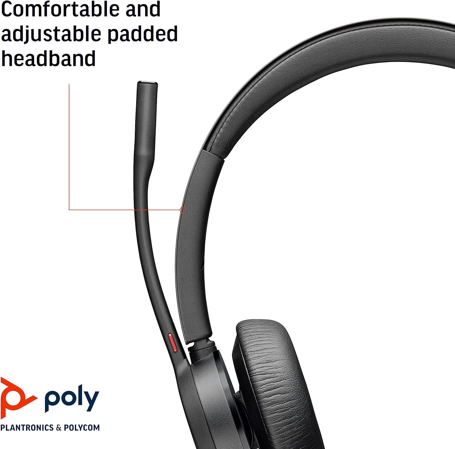 Poly - Voyager 4320 UC Wireless Headset (Plantronics) - Headphones with ...