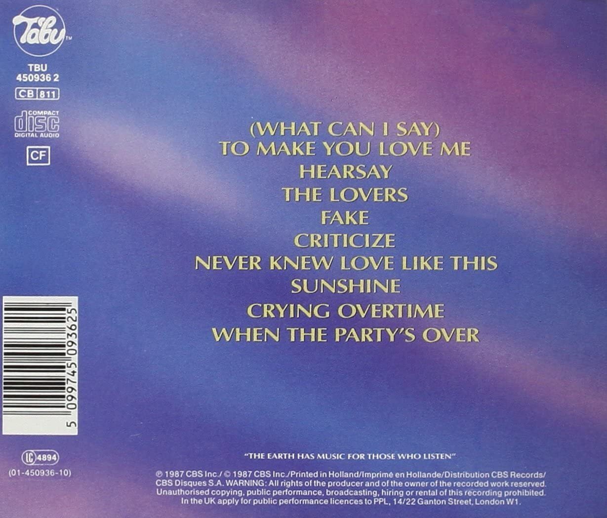 Alexander O'Neal Hearsay (CD) | eBay