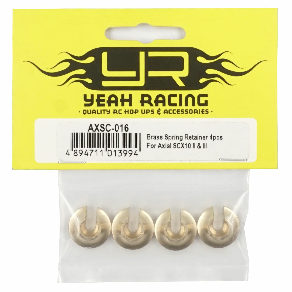 Yeah Racing AXSC-016 Brass Spring Retainer (4pcs) : Axial SCX10 II ...