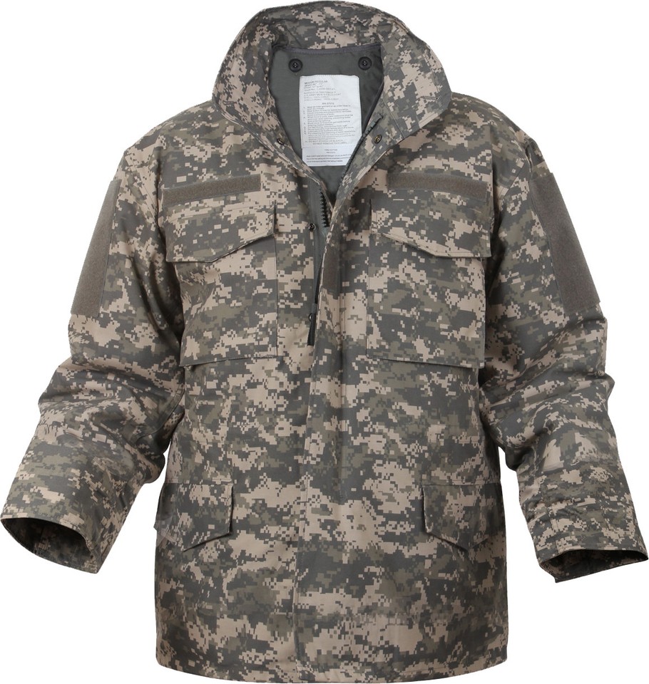 Camo M-65 Field Coat Camouflage Army M65 Tactical Uniform Military ...
