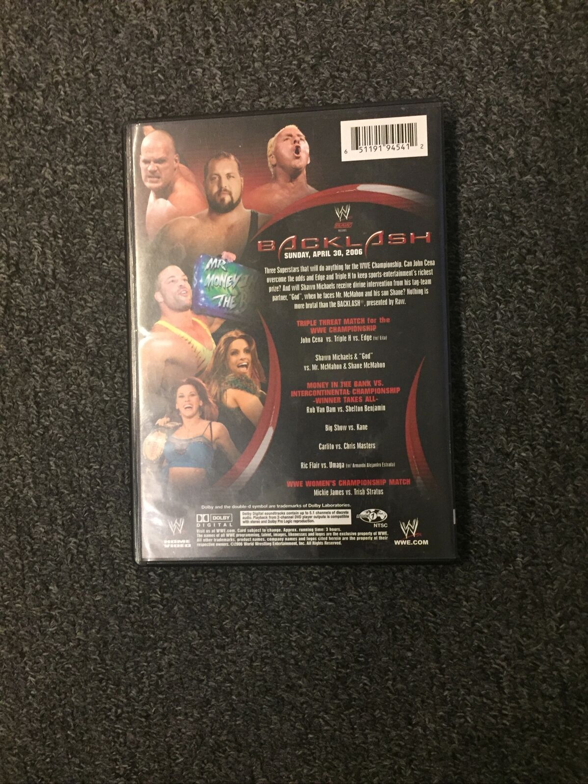 WWE - Backlash 2006 (DVD, 2006) Wrestling ! 651191945412 | eBay