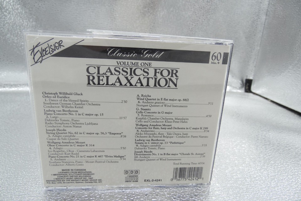 EXCELSIOR CLASSIC GOLD VOLUME ONE CLASSICS FOR RELAXATION CD IMPORT | eBay