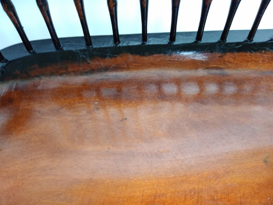 World Bazaar Inc. American Colonial Spindle Back Doll Size Wooden Bench ...