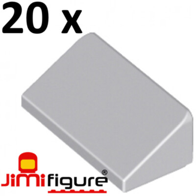 NEW 20 x LEGO Cheese Slope 30 Degree 1x2x2/3 Light Bluish Grey 85984 ...