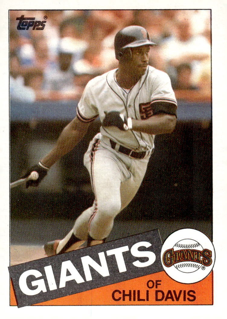 1985 Topps Super #40 Chili Davis - San Francisco Giants | eBay
