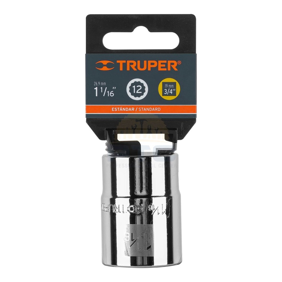 Truper D-3434 1-1/16" socket, 12 point, 3/4" drive | eBay