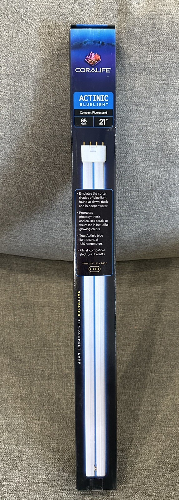 Coralife Actinic Bluelight 21” (Staright Pin Base) | eBay