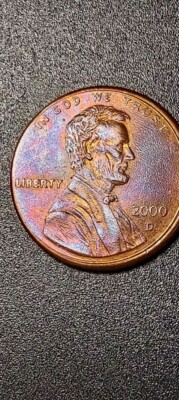 2000 D Lincoln Memorial Penny - Toned | eBay