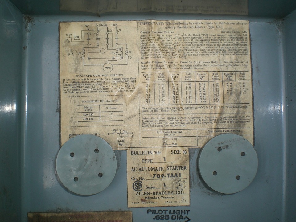 OEM Controls Inc. 2 speed 3 phase Drum Switch With Allen Bradly motor ...