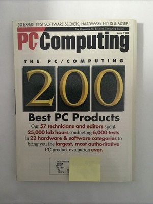 PC Computing JUN 1992 back issue COMPUTER magazine - The 200 Best PC ...