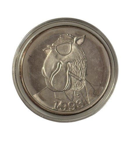 Rare 1 oz Silver Camel Round .999 Fine Silver Bullion Cowboy Western ...