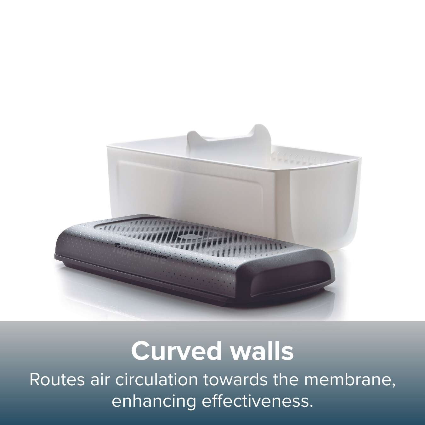 Tupperware BreadSmart Junior Innovative Bread Bin - Black/White for ...