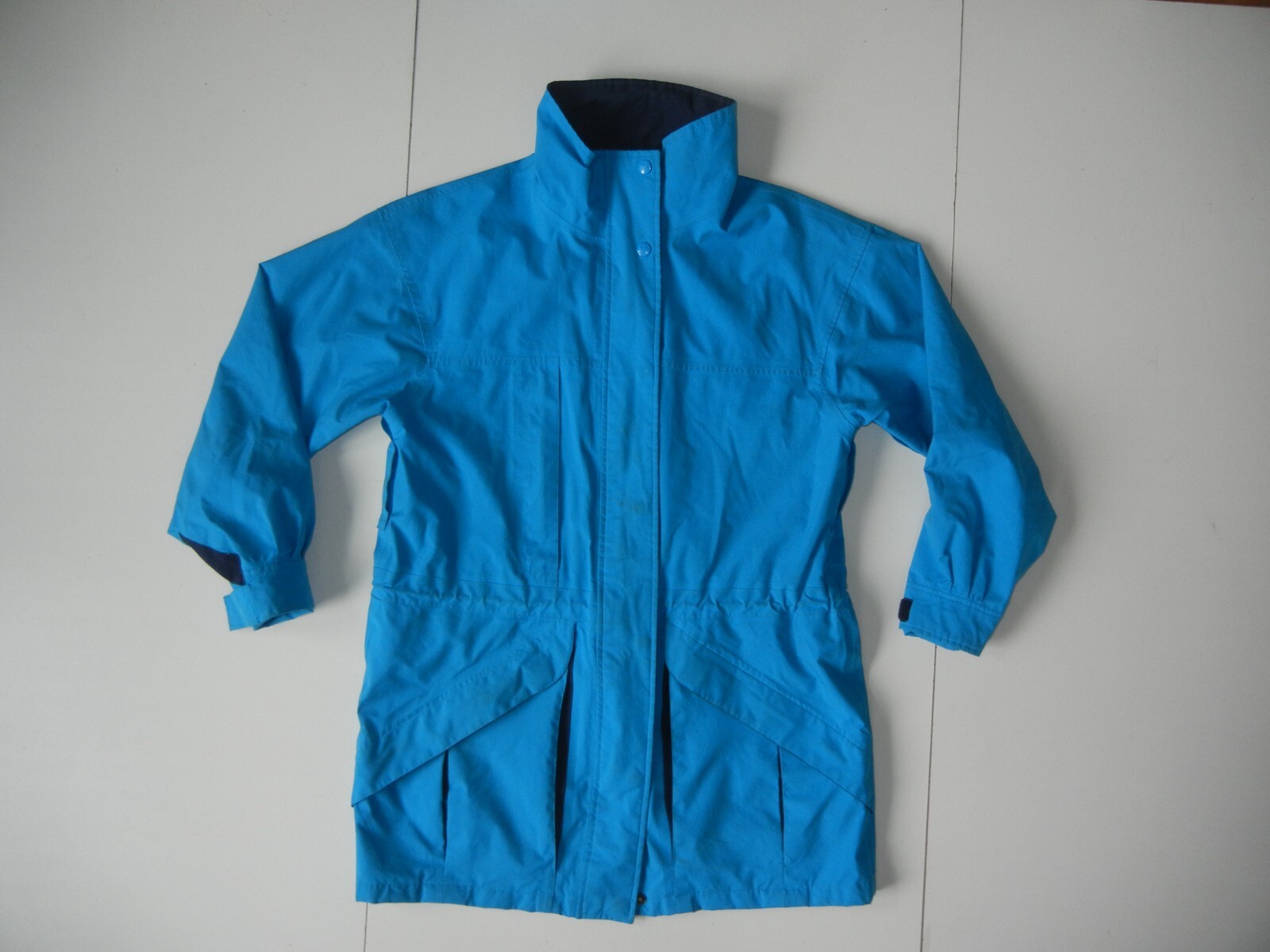 Vtg 90s EMS EASTERN MOUNTAIN SPORTS Teal Blue GORE-TEX RAIN JACKET Coat ...