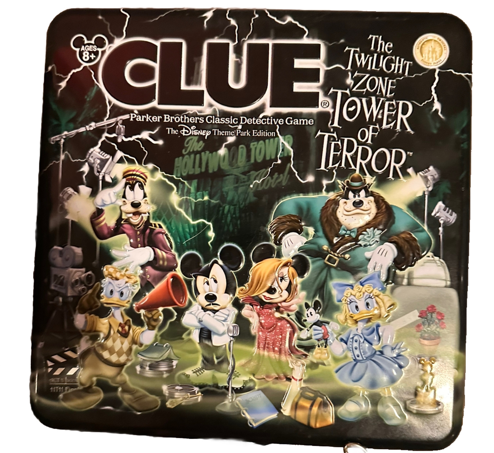 Disney Clue Twilight Zone Tower Of Terror Theme Park Edition Clue Game ...