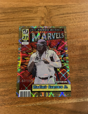 Vladimir Guerrero Jr. 2022 Donruss Diamond Marvels Silver Holo /999 ...