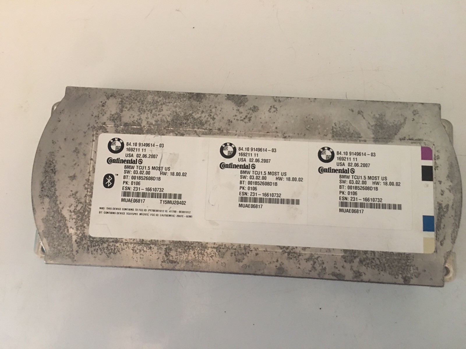 06-11 BMW E90 325i 328i 330i BLUETOOTH TELEMATIC CONTROL MODULE UNIT ...