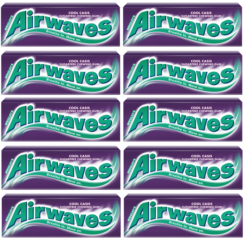WRIGLEY'S AIRWAVES COOL CASSIS - 10x14G - SUGAR FREE CHEWING GUM ...