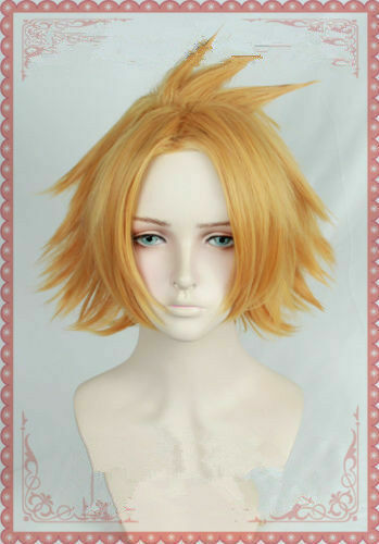 For Cosplay My Boku No Hero Academia Kaminari Denki Short Golden