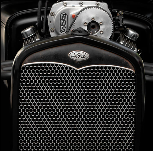 1930-1931 Ford Model A Grille Shell Insert (Aluminum Hexagon Mesh) | eBay