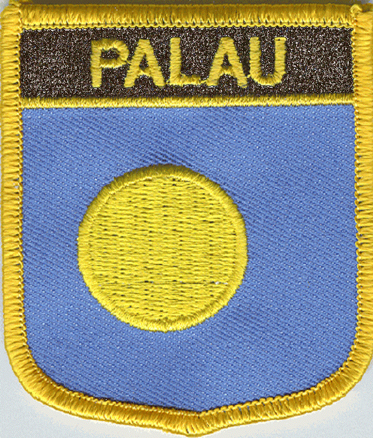 3 PALAU SHIELD FLAG EMBROIDERED PATCHES -- IRON-ON -- NEW 2.5 x 2.75" | eBay