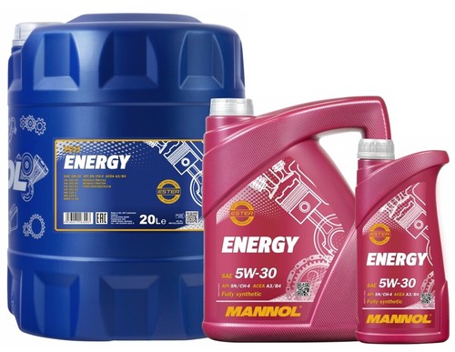 5W30 Fully Synthetic Mannol Energy Engine Oil SN/CH-4 ACEA A3/B4 WSS ...