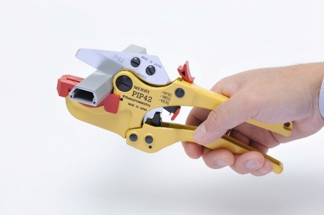 PIP42 PVC Pipe Cutting Nipper Tool 42mm Stopper Type Release Lever ...