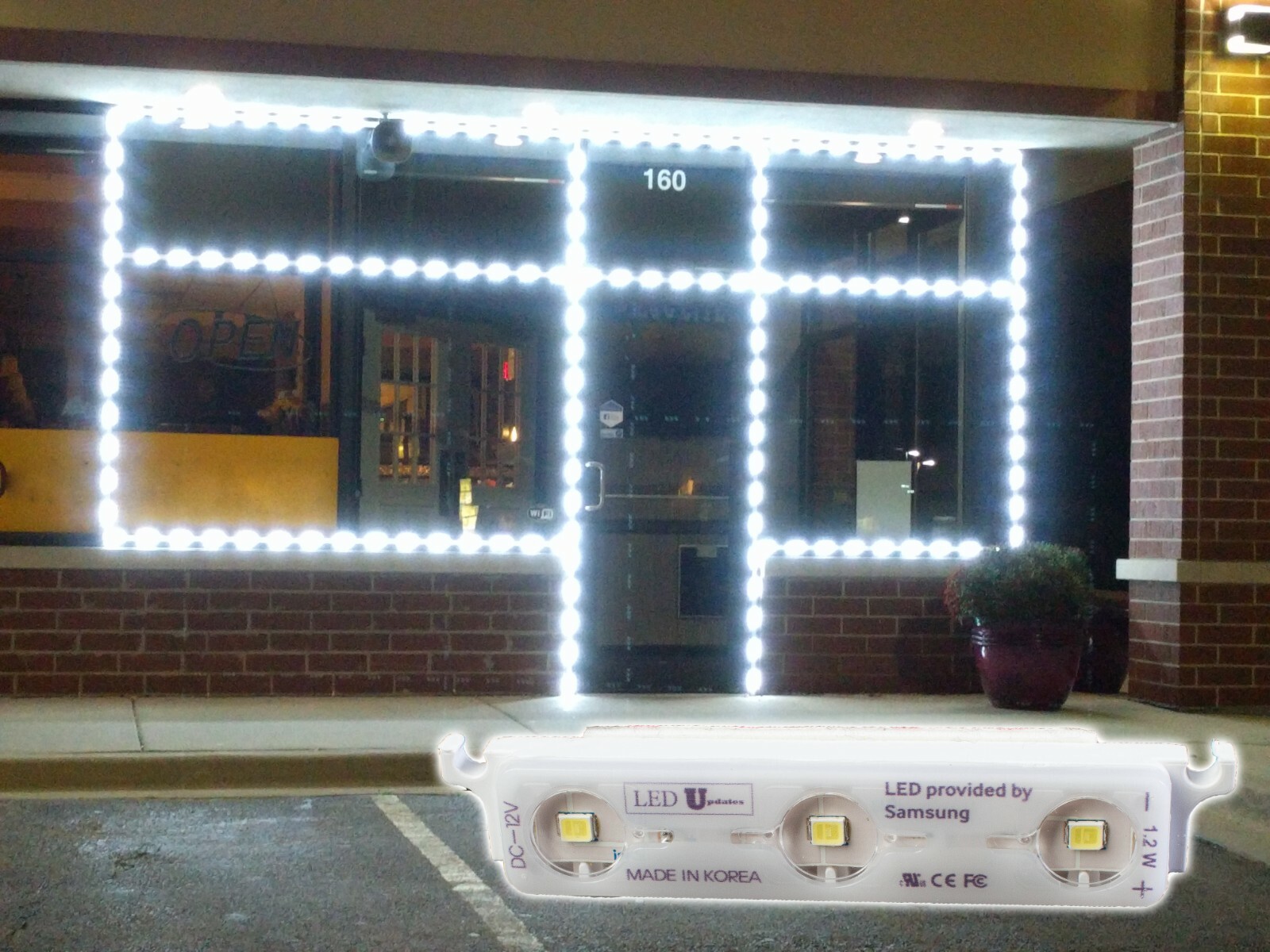 LEDUPDATES STORE FRONT LED LIGHT 50FT MODULE BRIGHTEST SAMSUNG CHIP ...